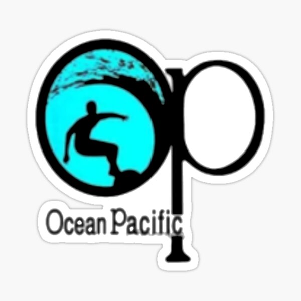 "Ocean Pacific " Sticker for Sale by TheOddOwl | Redbubble