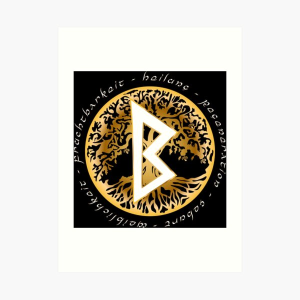 "Rune Berkana Tree of Life Birthday Rune March 14th to March 30th" Art ...