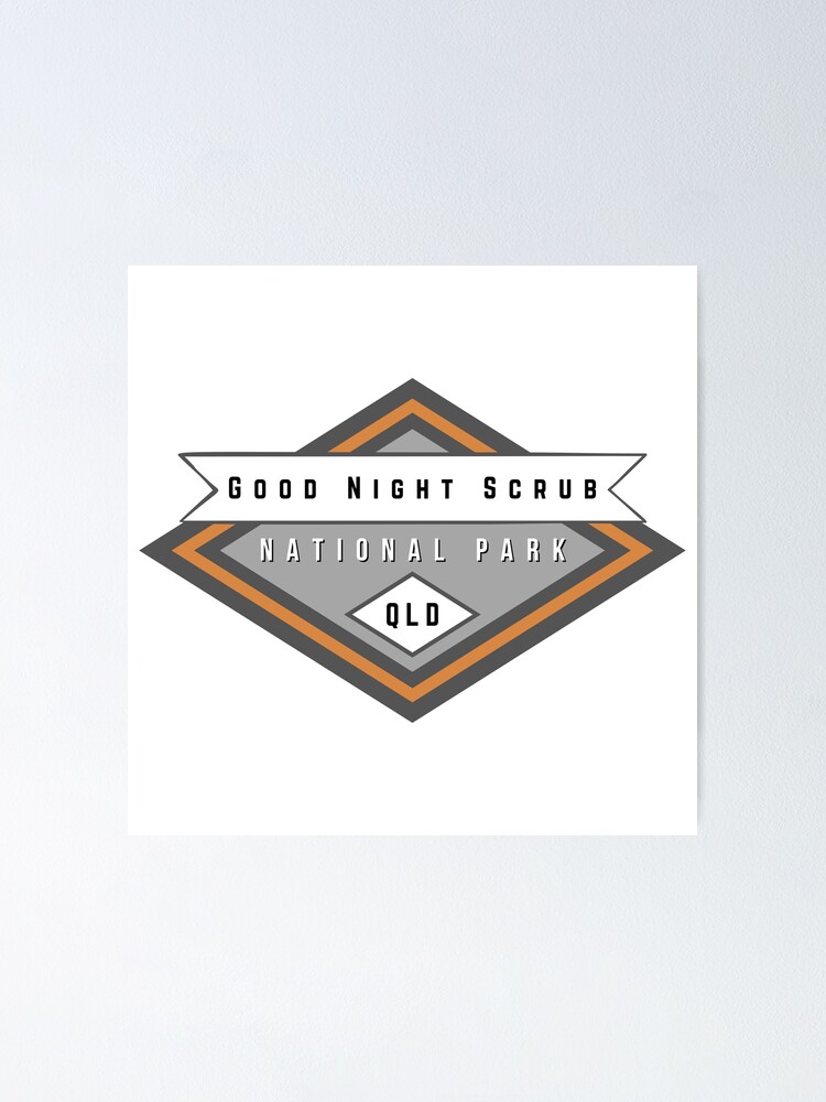 "Good Night Scrub National Park Queensland Australia Souvenir" Poster ...