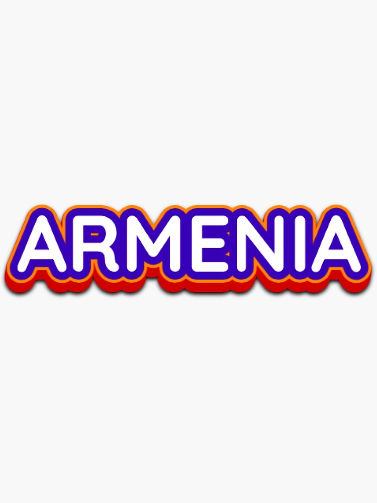 "Armenia Tri-Color Sticker" Sticker for Sale by armavir | Redbubble