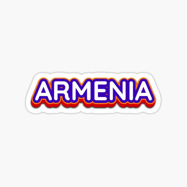"Armenia Tri-Color Sticker" Sticker for Sale by armavir | Redbubble