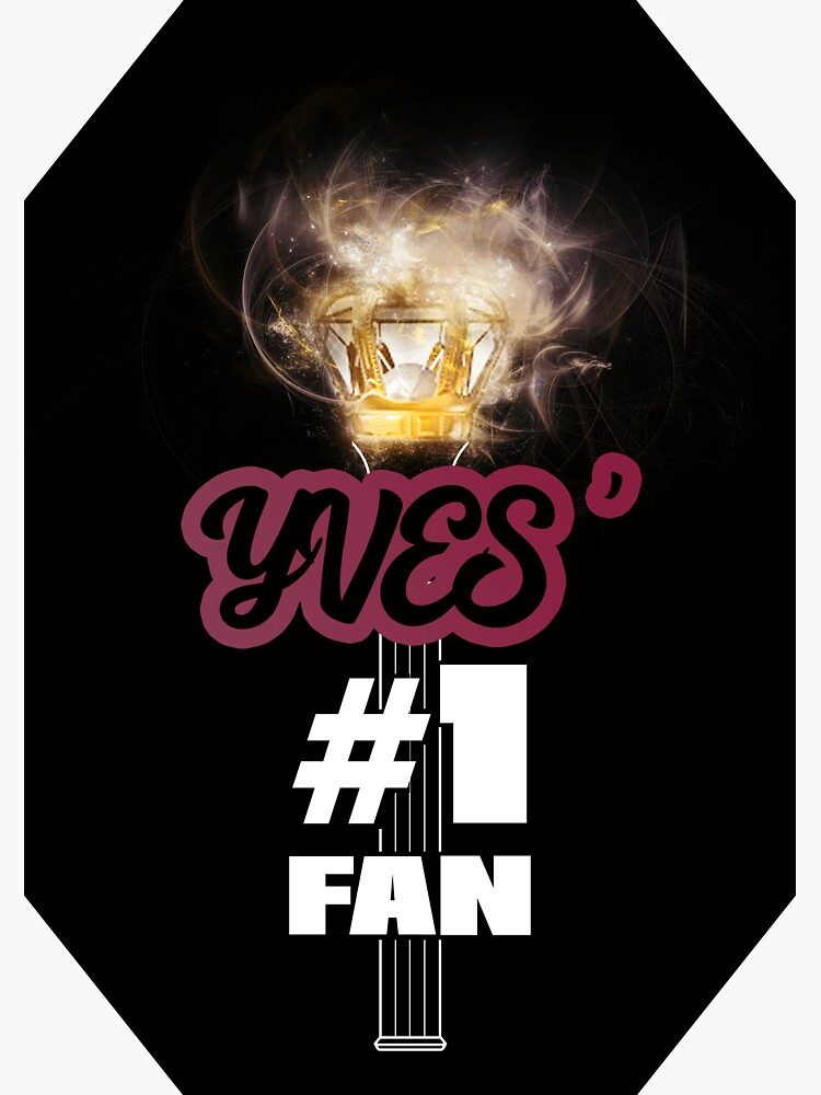 "Yves #1 Fan Kpop Group Member Lightstick Merchandise" Sticker by ...