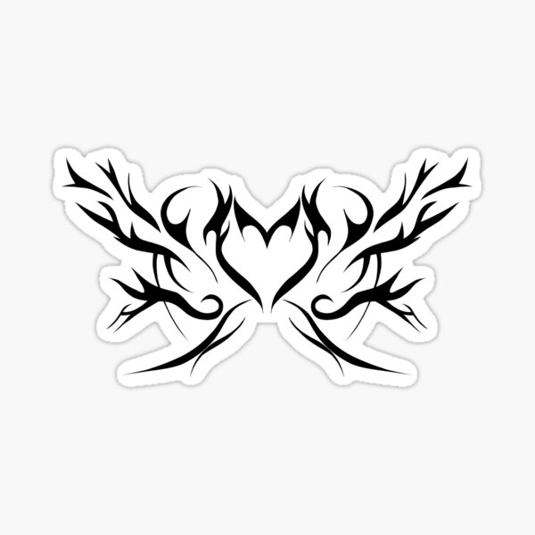 "Tribal Heart" Sticker for Sale by sky-jinshu | Redbubble