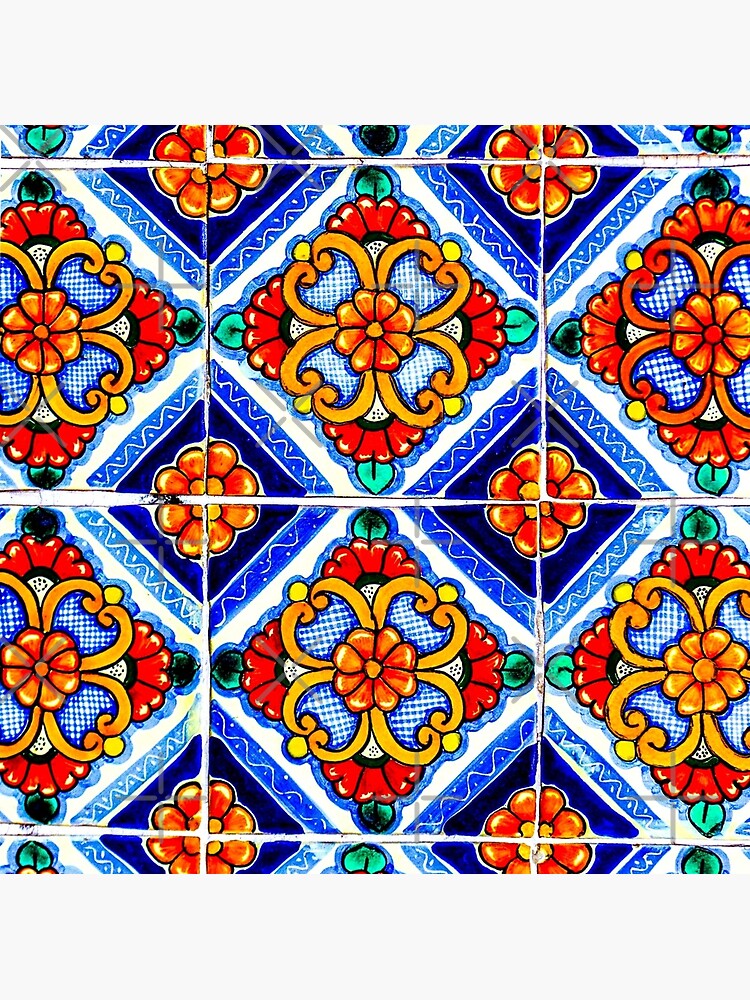 "PATTERN DESIGN STUDY #70 – Colorful Glazed Ceramic Tiles" Poster for ...
