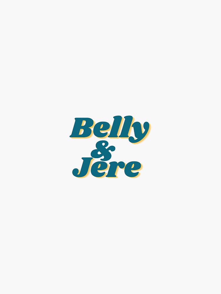 "belly & jere" Sticker for Sale by knt7 | Redbubble