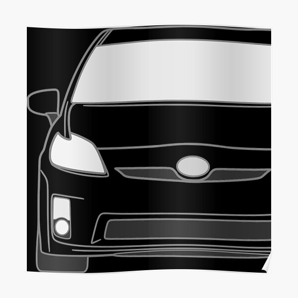 "Toyota Prius 2010-2015 colored" Poster for Sale by EdimDesign | Redbubble