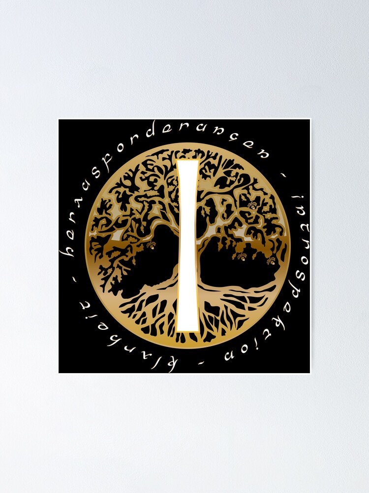 Póster «Runa Isa Árbol de la vida Runa de cumpleaños 28 de noviembre al ...