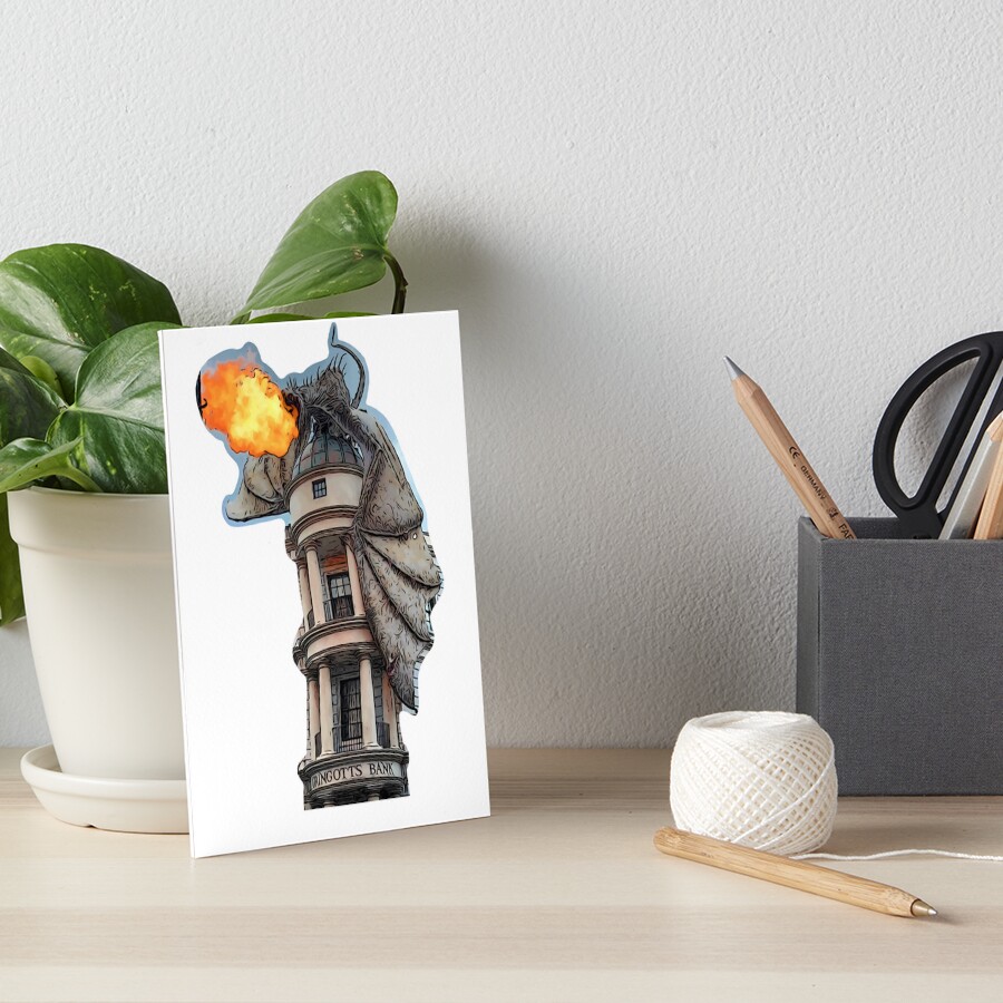 "Gringotts Dragon" Sticker for Sale by NGUcustoms | Redbubble