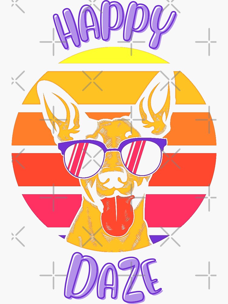 "Cool Dog...A cute and colorful rainbow design of a dog in sunglasses ...