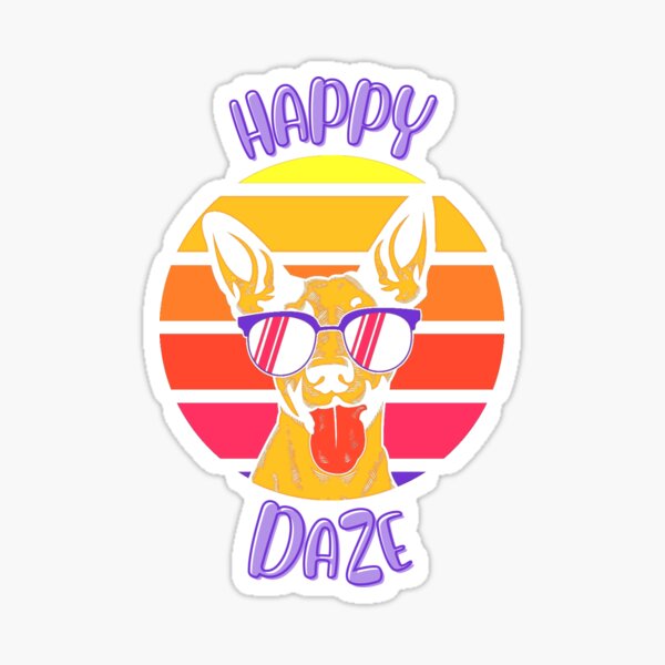 "Cool Dog...A cute and colorful rainbow design of a dog in sunglasses ...