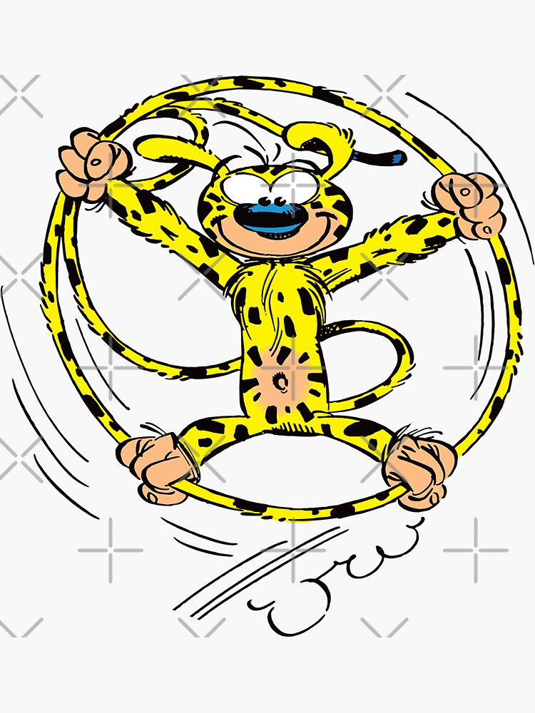 "Marsupilami Huba" Sticker for Sale by Wo-Store | Redbubble