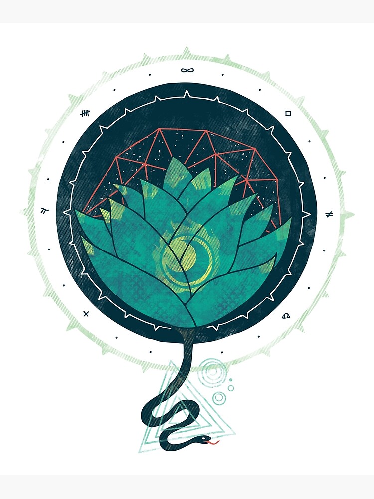 "Blue Lotus" Poster by againstbound | Redbubble