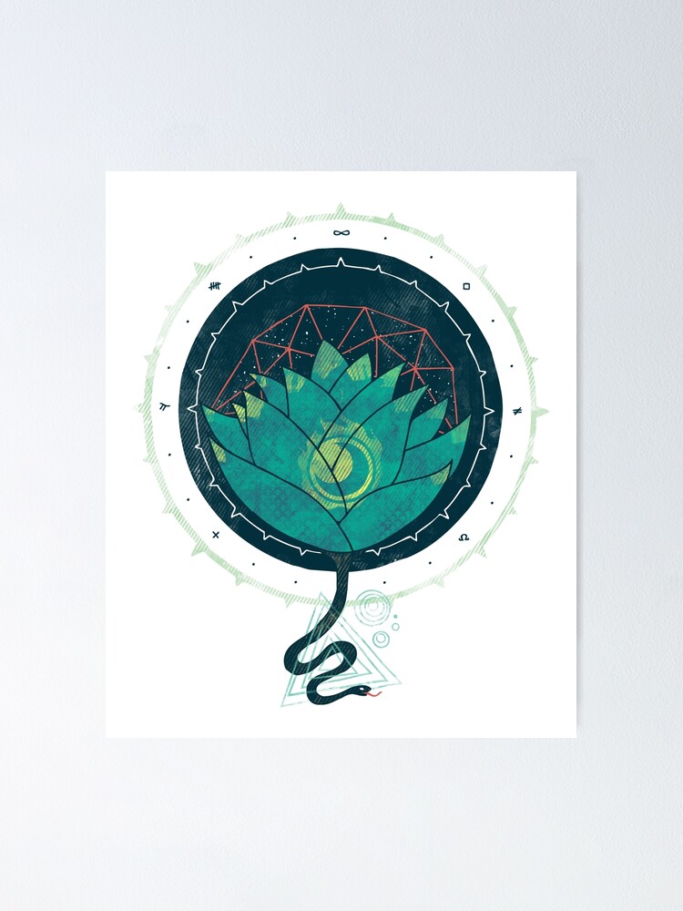 "Blue Lotus" Poster by againstbound | Redbubble