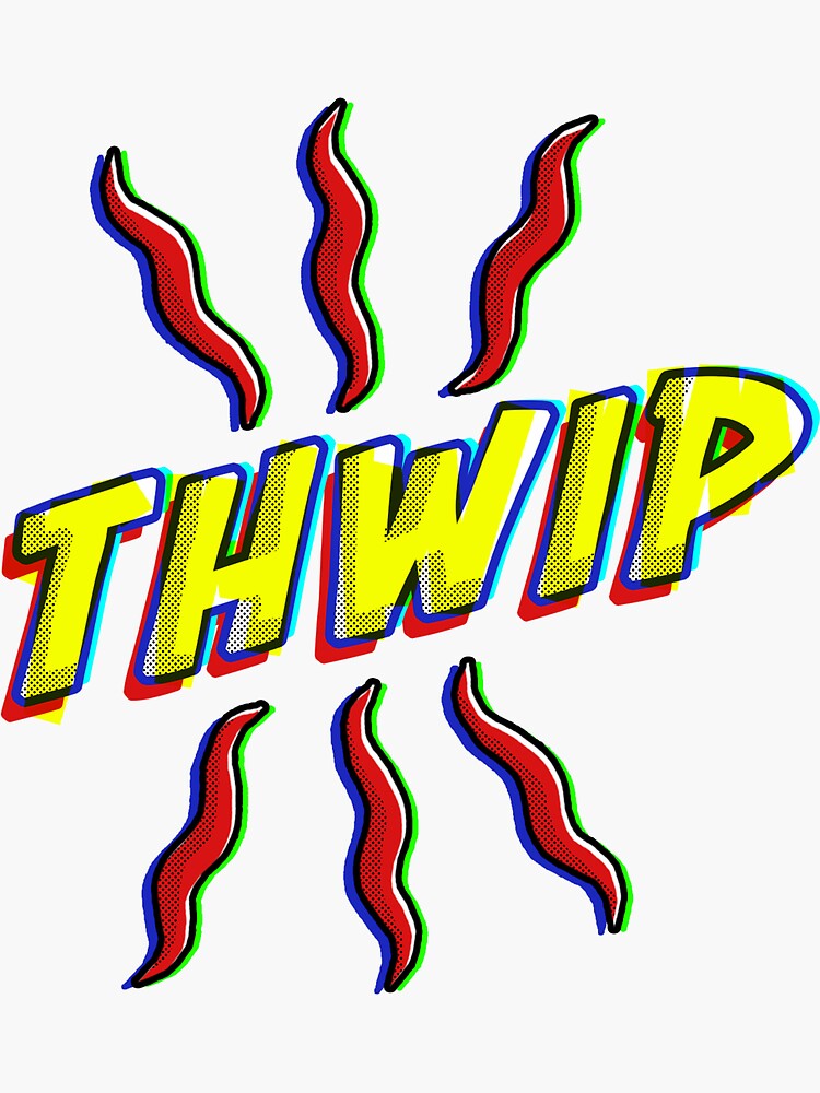 "Thwip" Sticker for Sale by thenerddistrict | Redbubble