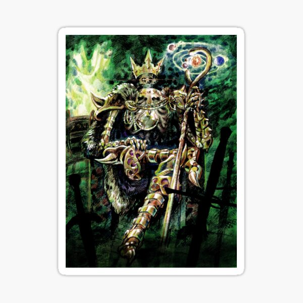 "Enthroned Lich" Sticker for Sale by mapcrow | Redbubble
