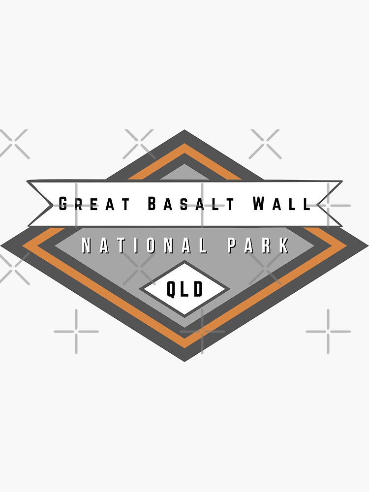 "Great Basalt Wall National Park Queensland Australia Souvenir" Sticker ...