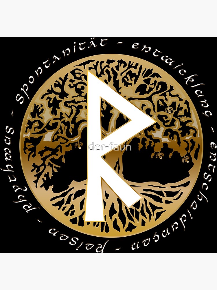 "Rune Raidho Tree of Life Birthday Rune August 29th to September 13th ...