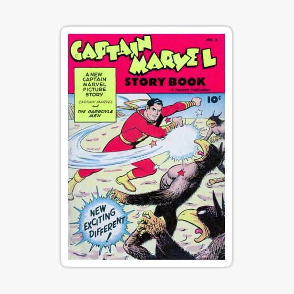 "Captain Marvel Story Book No4" Sticker for Sale by SuffolkMakam ...