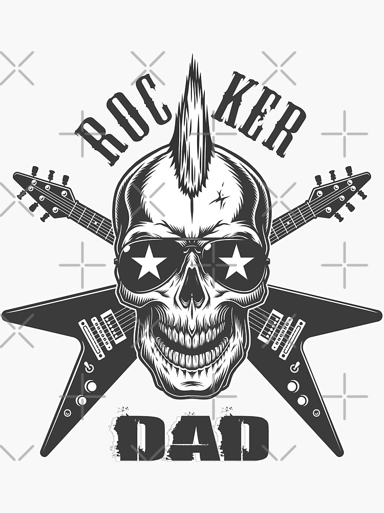 "ROCKER - DAD - Class 2022" Sticker for Sale by GoldenDragon369 | Redbubble