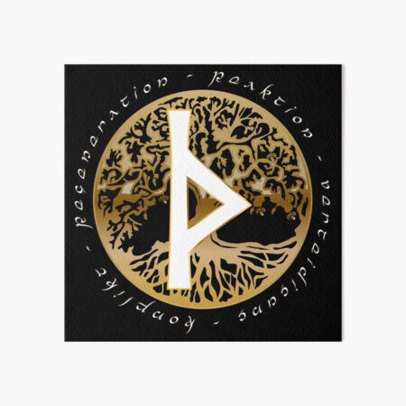 Lámina rígida «Runa Thurisaz Árbol de la vida Runa de cumpleaños Del 29 ...