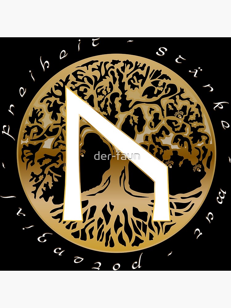 "Rune Uruz Tree of Life Birthday Rune July 14th to July 29th" Art Print ...