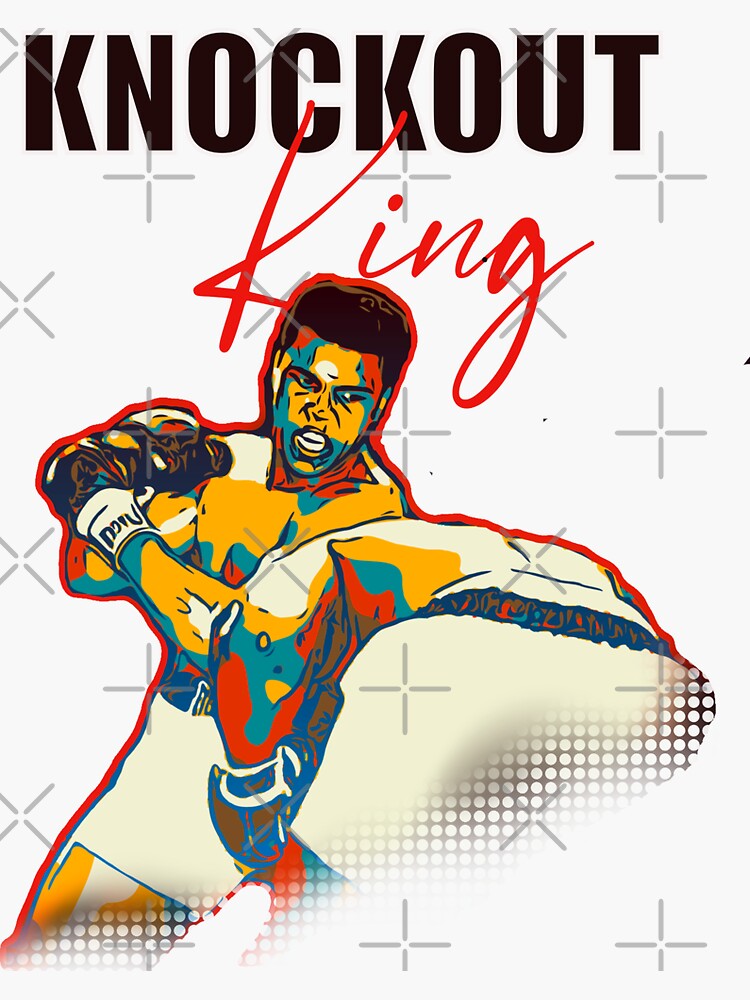 "Knockout king" Sticker for Sale by mwebba2005 | Redbubble