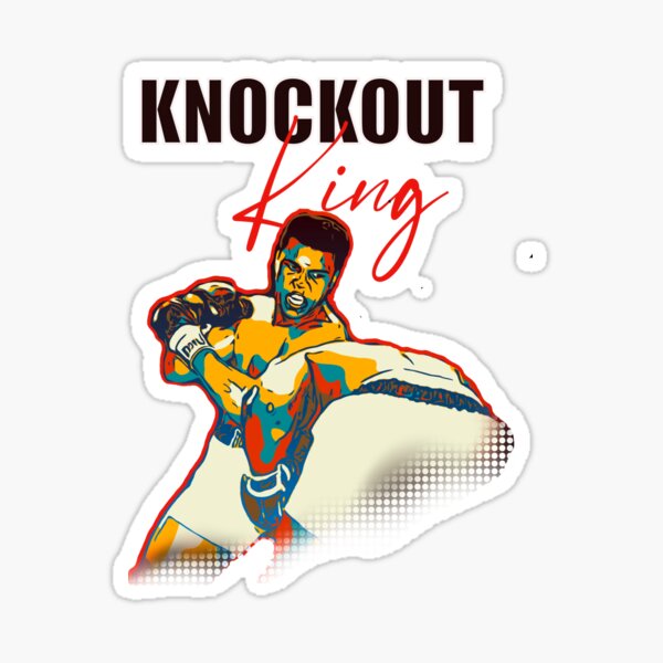 "Knockout king" Sticker for Sale by mwebba2005 | Redbubble