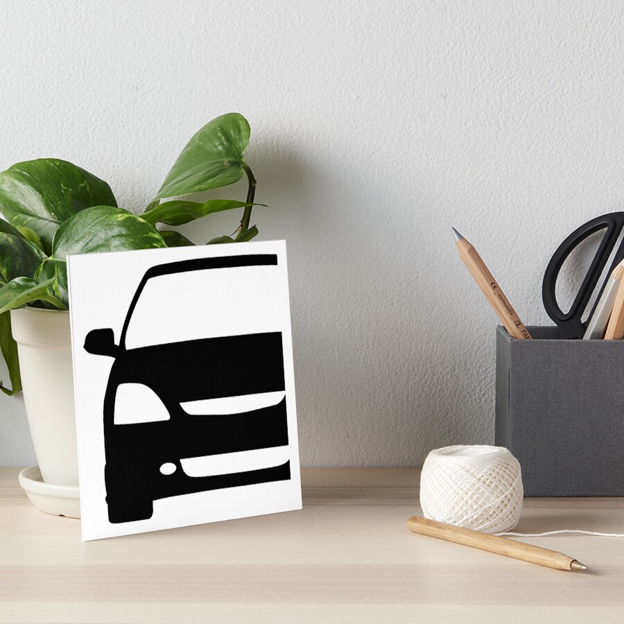 "Honda Civic 7th generation black silhouette" Art Board Print by ...
