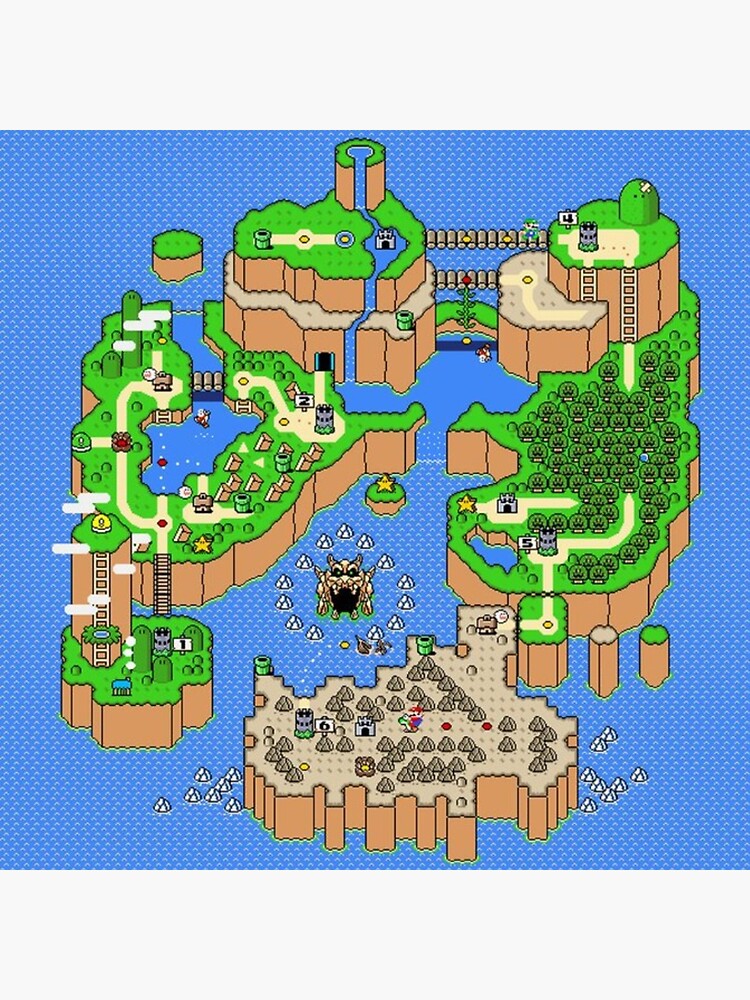 "8 bit map" Sticker for Sale by ArtnotesCJA | Redbubble