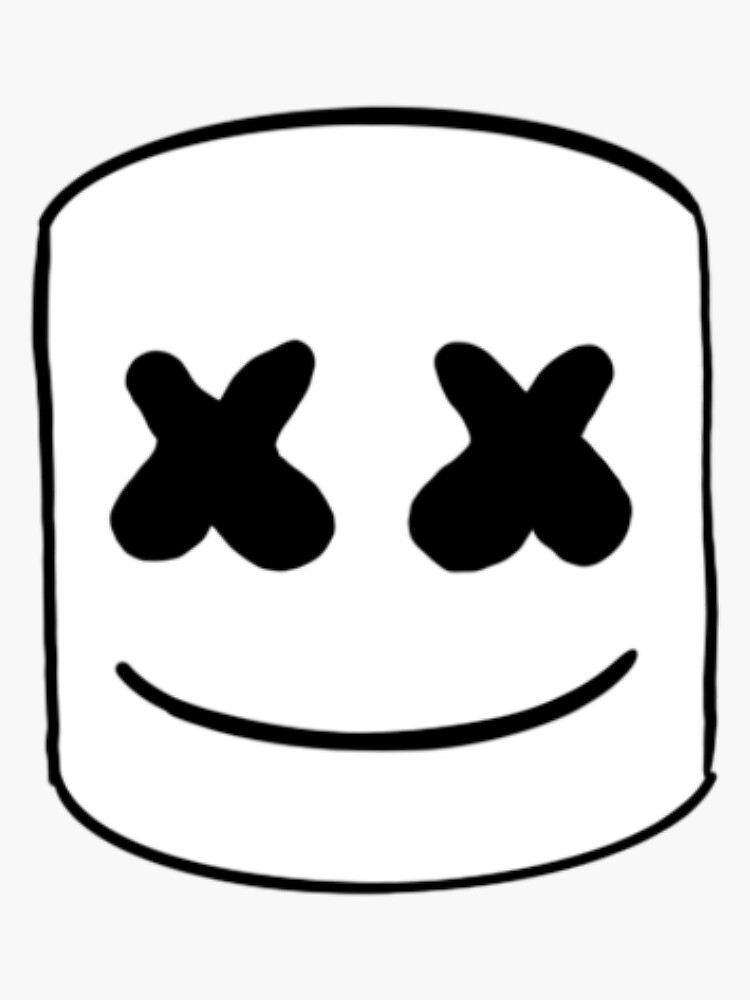 "Marshmello" Sticker for Sale by Eam93 | Redbubble