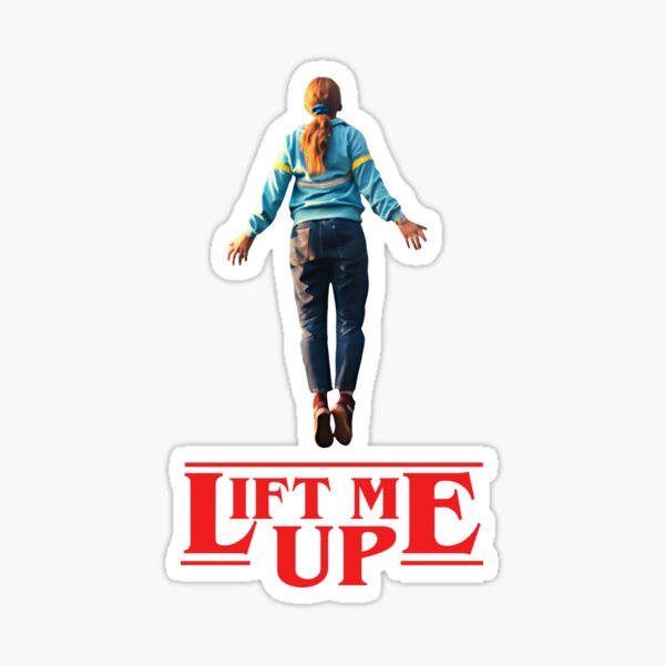 "Lift Me Up - Running up that hill - Max Floating " Sticker for Sale by ...