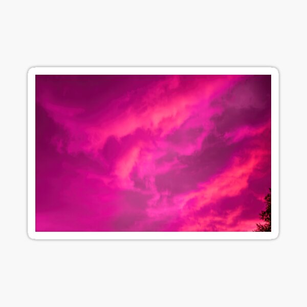"Magenta Clouds" Sticker for Sale by EtanBenAmi | Redbubble
