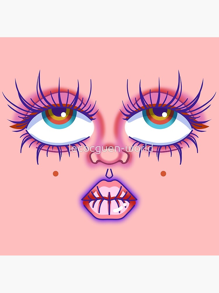"Psyche Face" Poster for Sale by lecocguen-world | Redbubble