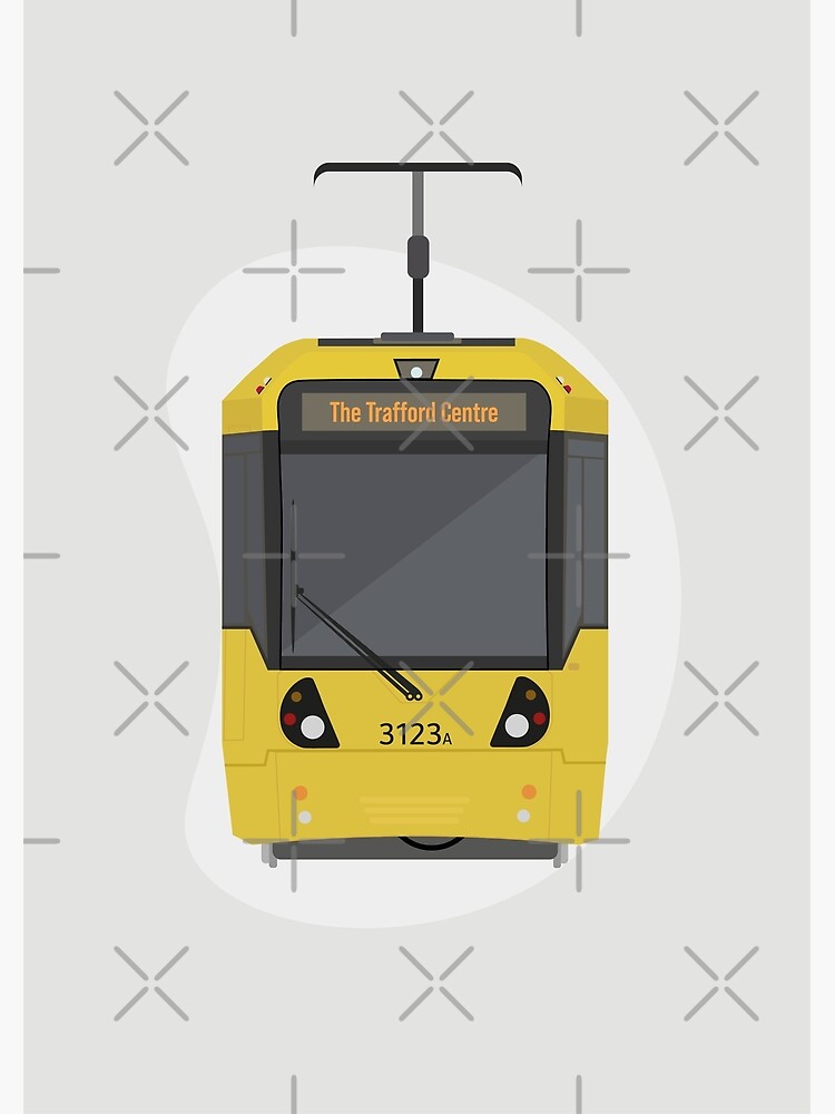 "The New Manchester Tram - 25 The Trafford Centre" Poster for Sale by ...