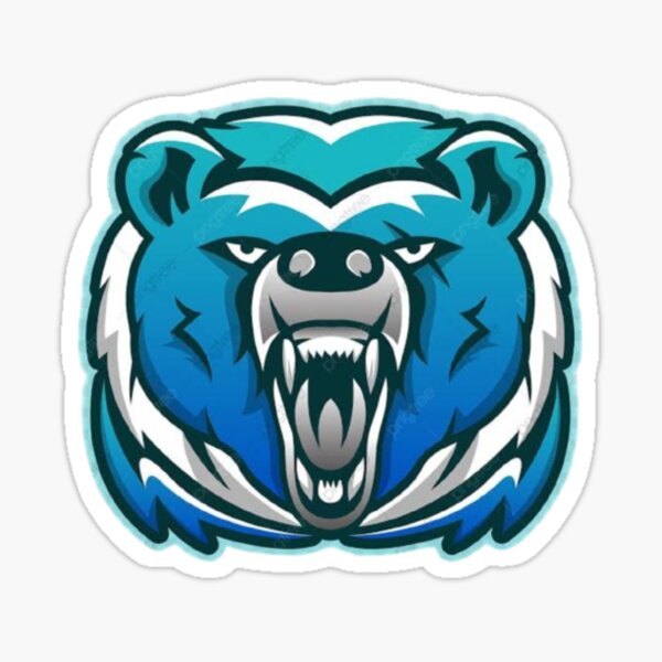 "Logo bear" Sticker for Sale by Frank210 | Redbubble