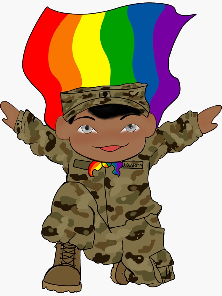 "U.S.army soldier veteran lgbtqia" Sticker for Sale by VInDisguise ...