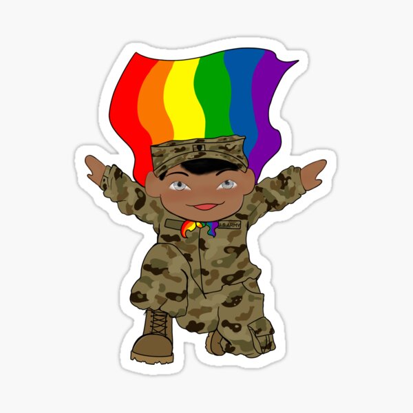 "U.S.army soldier veteran lgbtqia" Sticker for Sale by VInDisguise ...