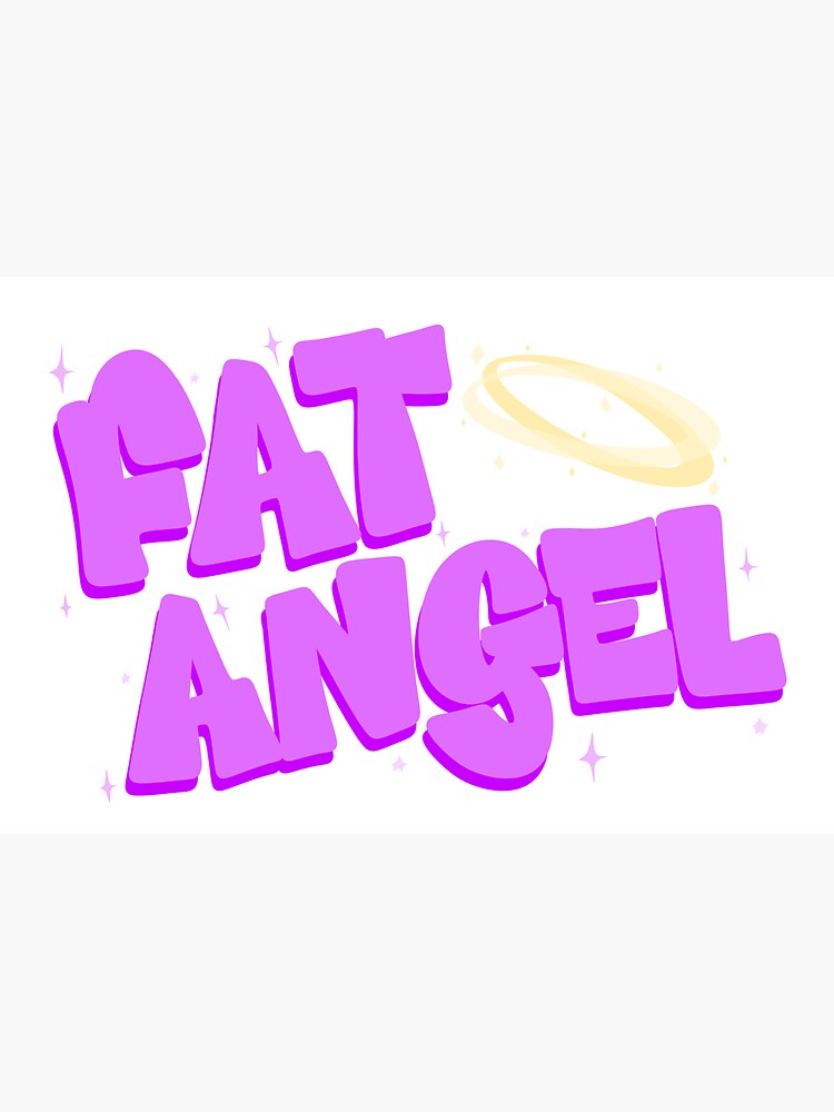 "fat angel sticker" Sticker for Sale by froglixprints | Redbubble