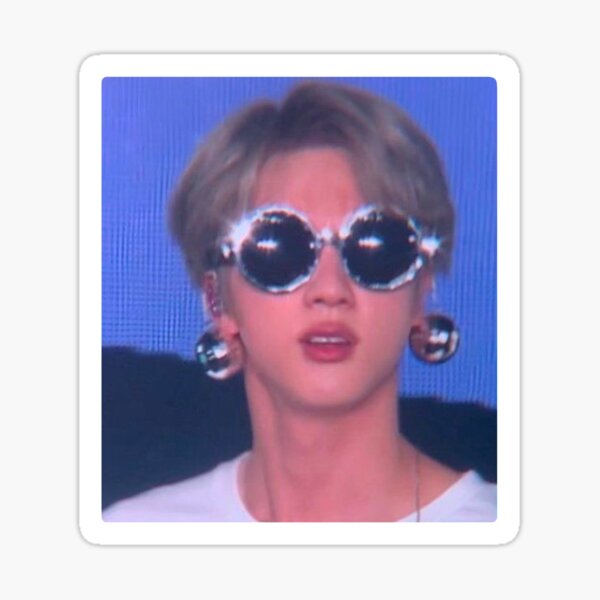"Jin as Material Girl" Sticker by mrsbangtan | Redbubble