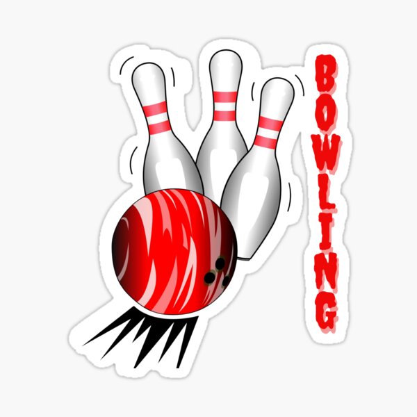 "bowling" Sticker for Sale by StarBluArte | Redbubble