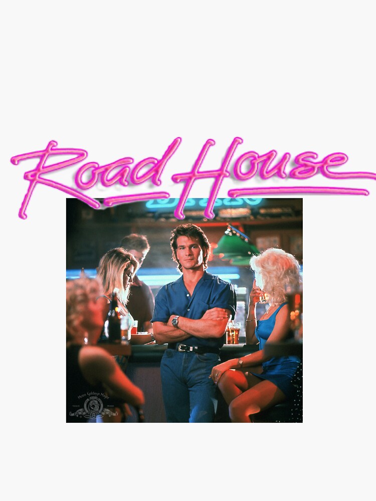 "Road house poster" Sticker for Sale by J4YKAY | Redbubble