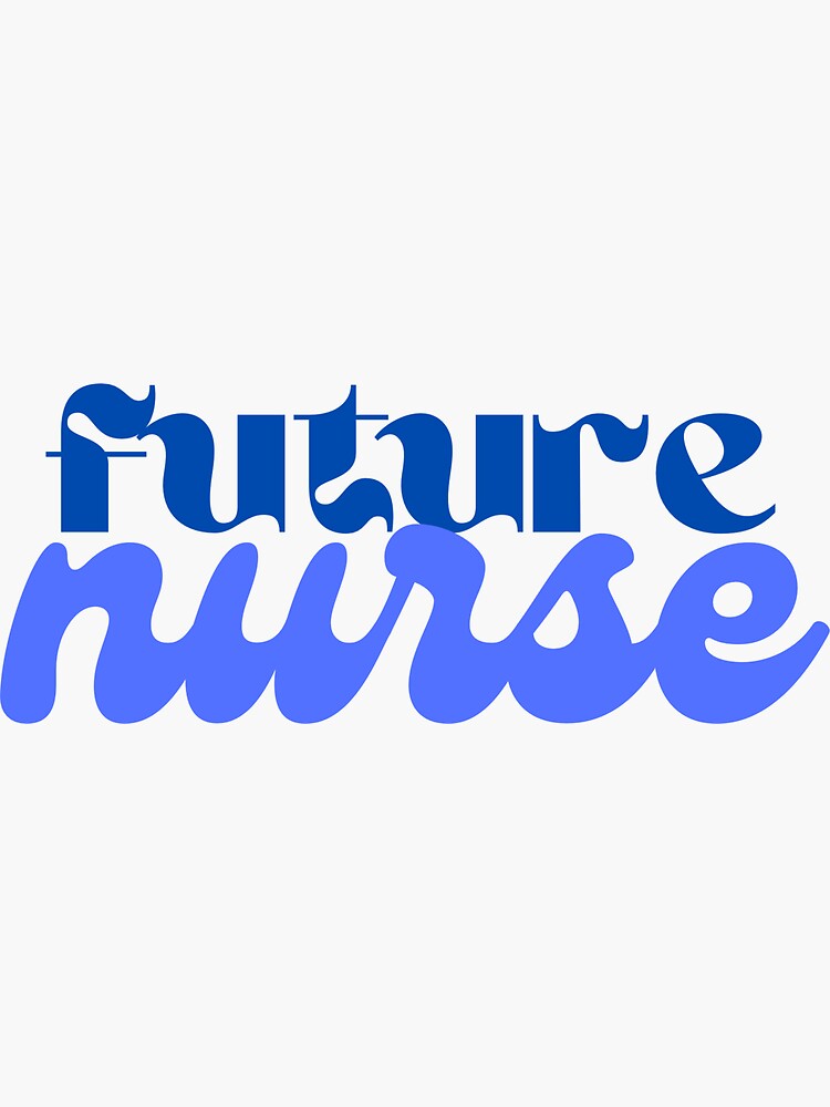 "Future nurse college nursing major aesthetic purple" Sticker for Sale ...