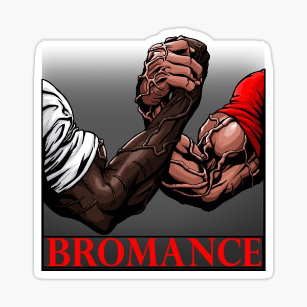 "Bromance" Sticker for Sale by UnholyMassCult | Redbubble