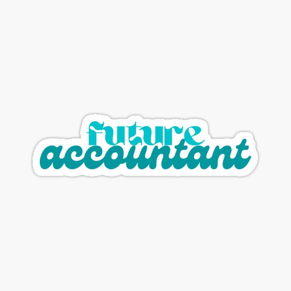 "Future accountant college accounting major aesthetic green" Sticker ...