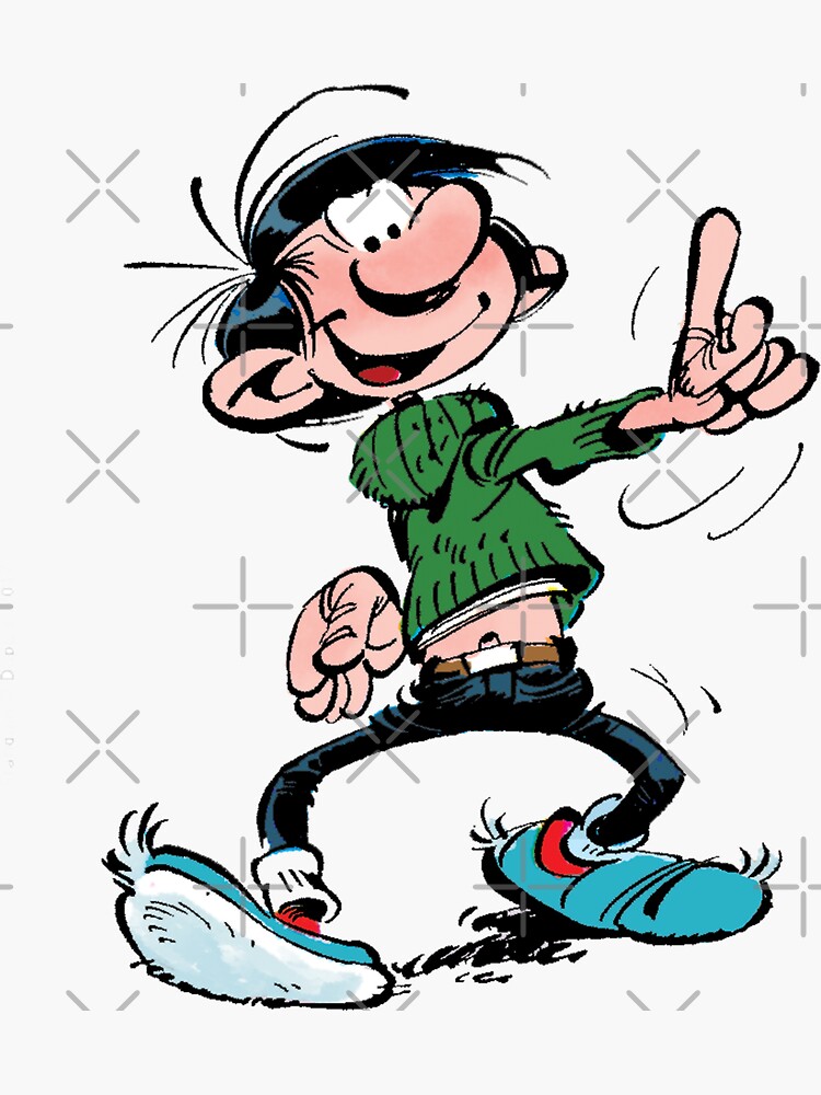 "Gaston Lagaffe" Sticker for Sale by Wo-Store | Redbubble