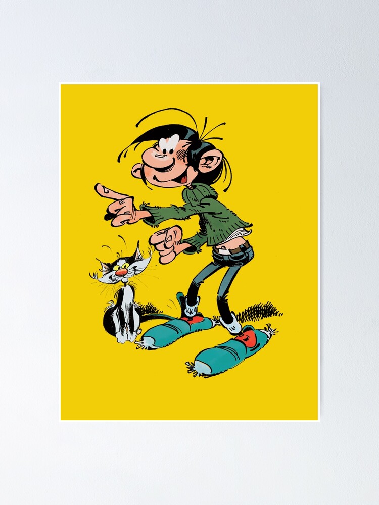 "Gaston Lagaffe" Poster for Sale by Wo-Store | Redbubble