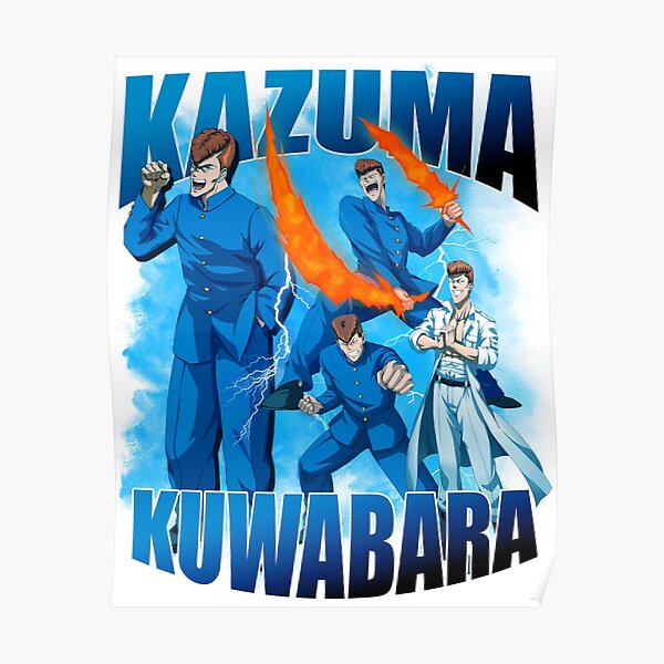 "Yu Yu Hakusho, Kazuma Kuwabara, Yusuke Urameshi, Anime Merch" Poster ...