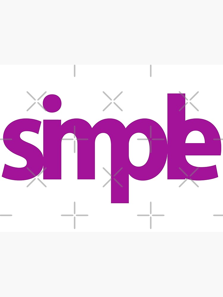 "Simple (purple)" Poster for Sale by FattoAMano | Redbubble