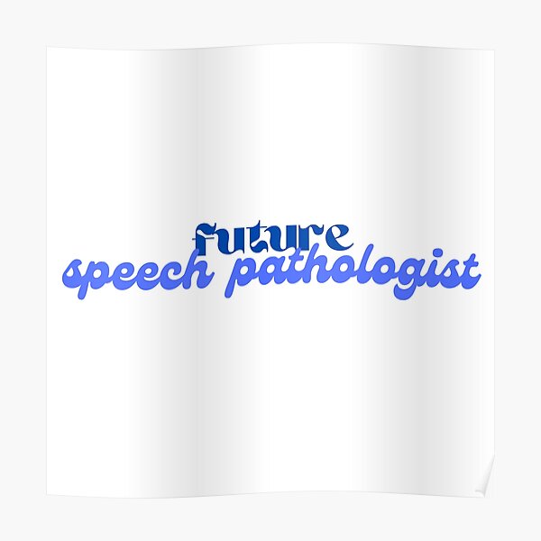 "Future speech pathologist college major aesthetic purple" Poster for ...