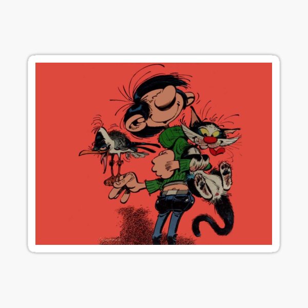 "Gaston Lagaffe" Sticker for Sale by Wo-Store | Redbubble